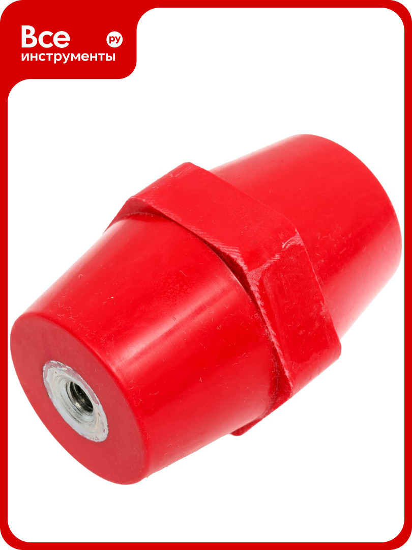 Шинный изолятор DKC 75x50 М8 1шт ISBK7552 красный корпус, резьбовое крепление М8, для плоских