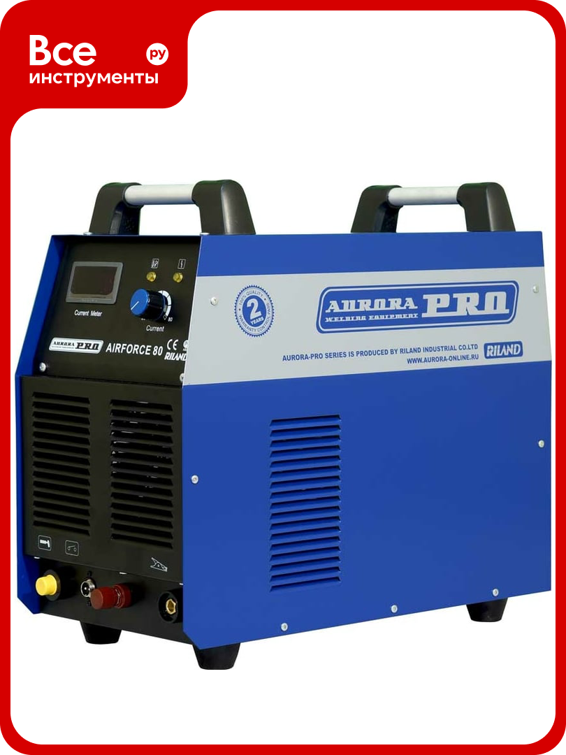 Инвертор плазменной резки Aurora PRO AIRFORCE 80 IGBT 10060, 25 мм, для работы с изделиями