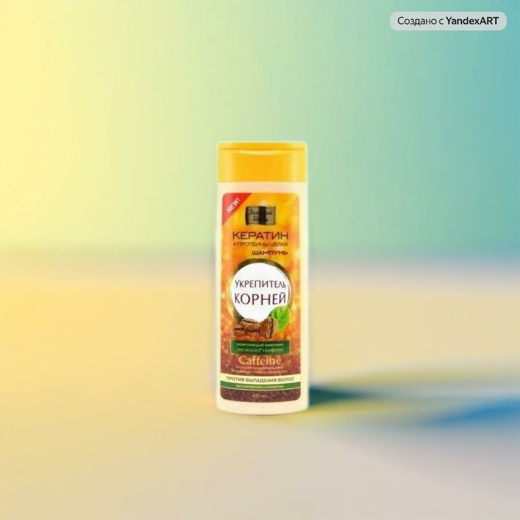 Шампунь против выпадения волос Золотой шелк Укрепитель корней, 400 мл