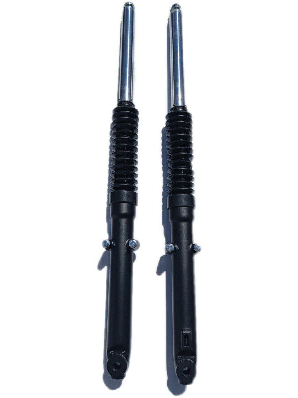 Амортизаторы "Альфа", передние, 2 шт, диаметр 27мм, длина 75 см, чёрные