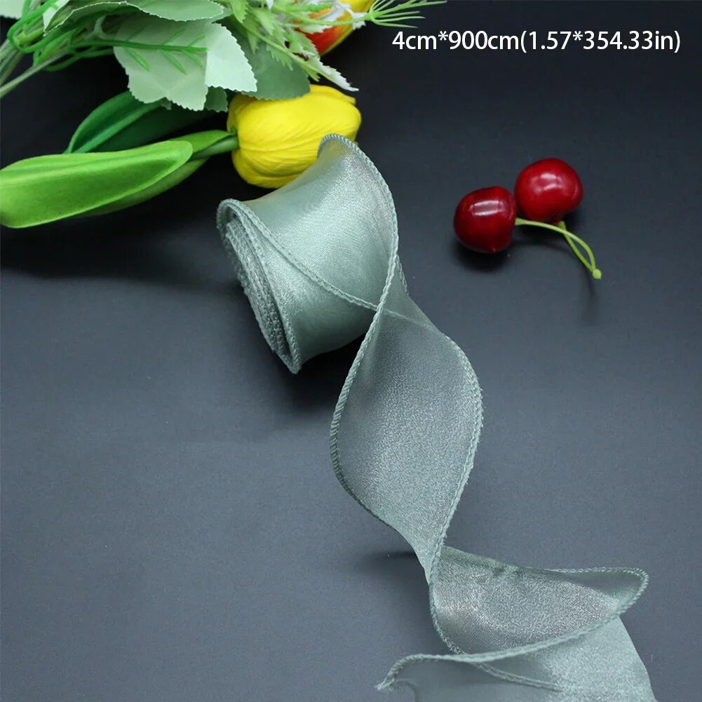 Лента волнистая 4см*900см, цвет A-Turquoise Green
