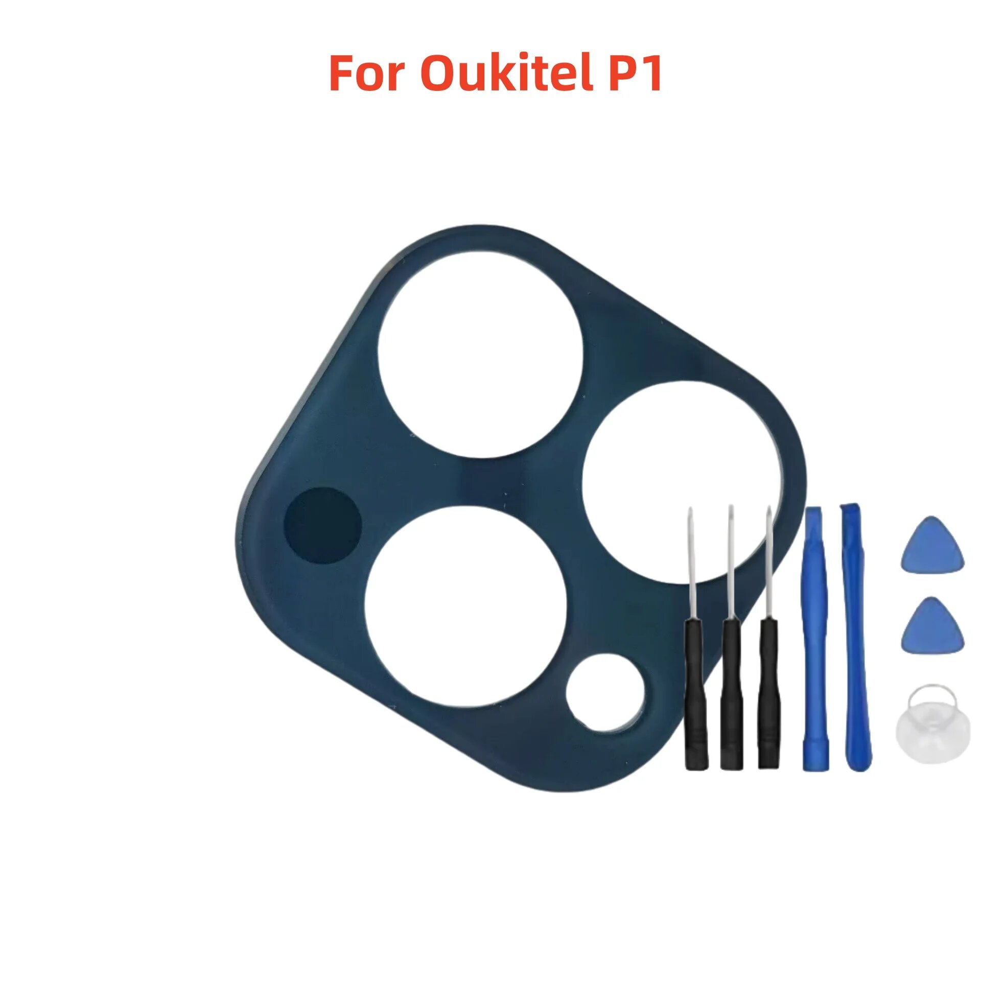 Для Oukitel P1 задняя камера мобильного телефона металлическая декоративная рамка запасные части