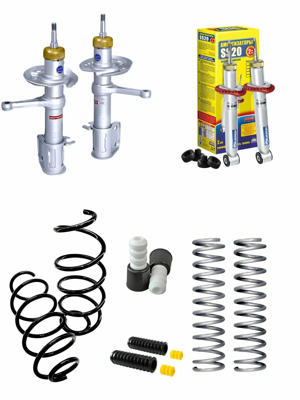 Без опор комплект стоек SS20 ваз Приора 2172 "комфорт"- Артикул: BND-942239-161-2172 - Производитель: Россия