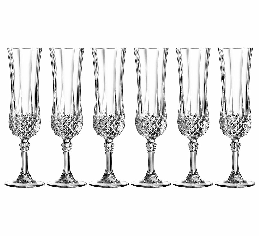 Бокал-флюте «Лонгшамп» 140мл, набор 6 штук (Cristal d'Arques)