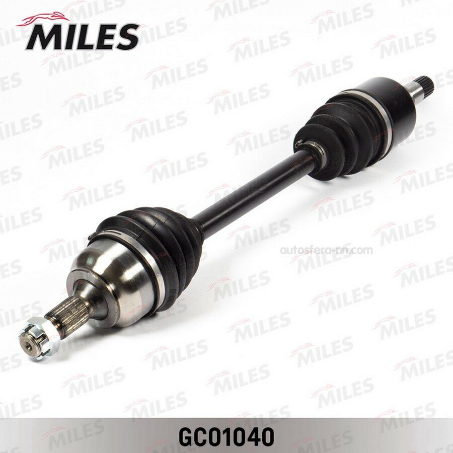 MILES GC01040 Привод в сборе левый CITROEN C4/PEUGEOT 307 1.4-1.6 00- (GKN 303574) GC01040