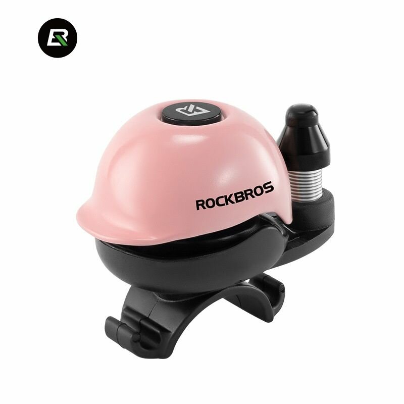 Розовый велосипедный медный звонок RockBrothers, предупреждающий гудок, в форме кепки 2025-1А