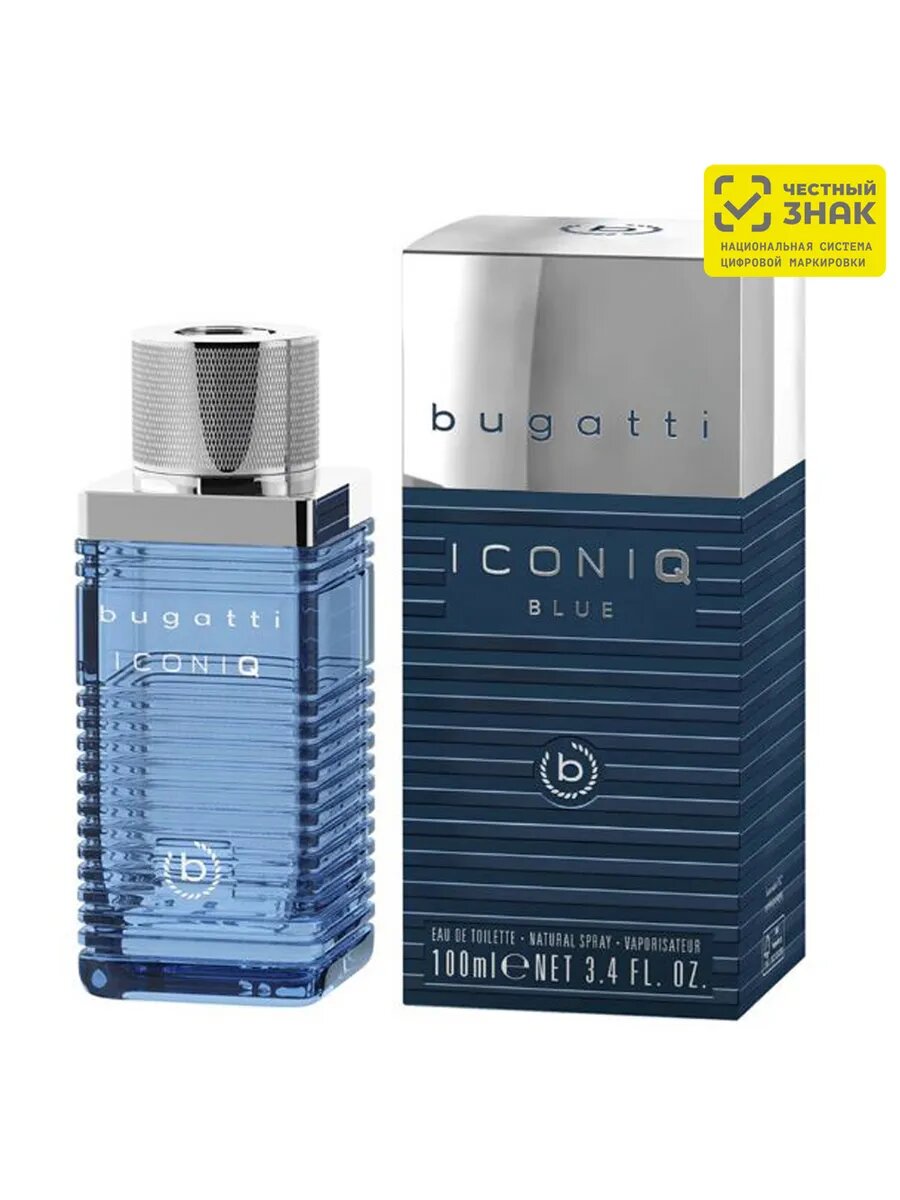 Bugatti Туалетная вода IconiQ Blue мужская, 100 мл edt
