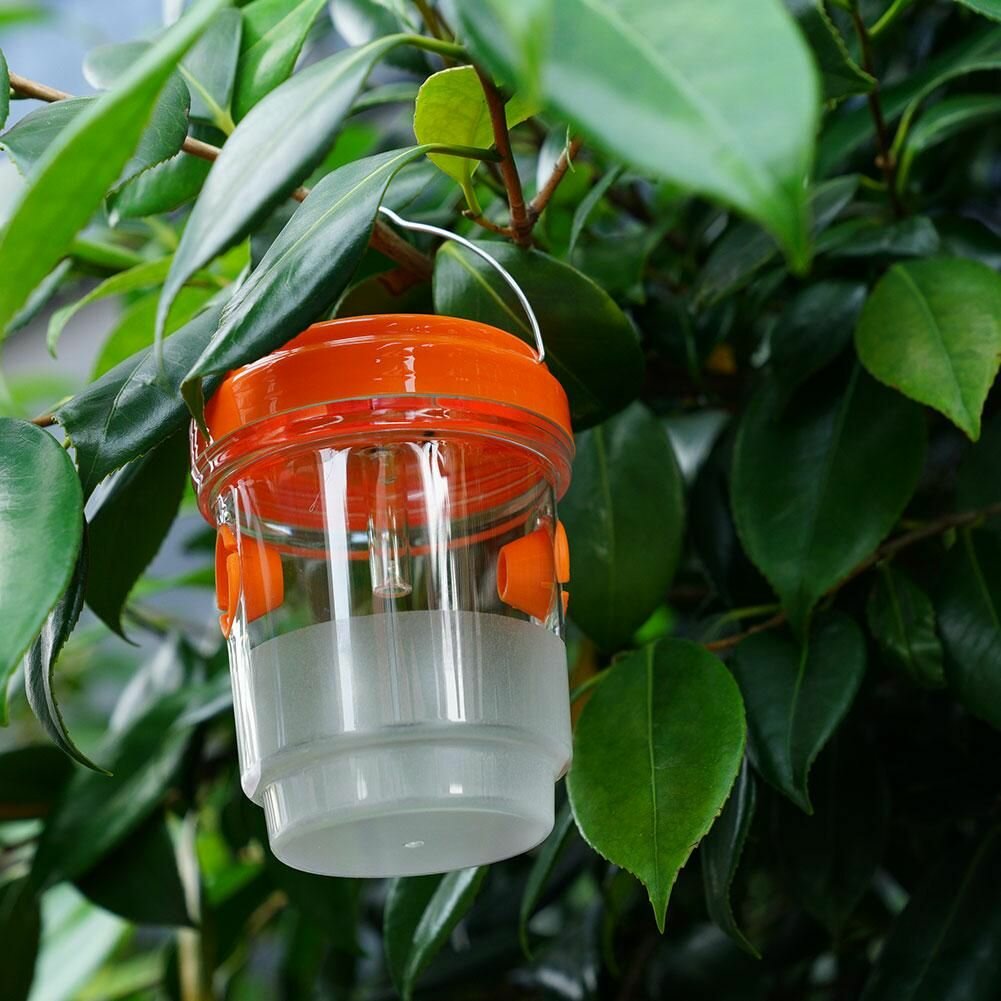 Оса-ловушка на солнечных батареях, водонепроницаемая уличная нетоксичная ловушка для пчел, многоразовые принадлежности, подвесной безопасный садовый шершень, ловушка для ос