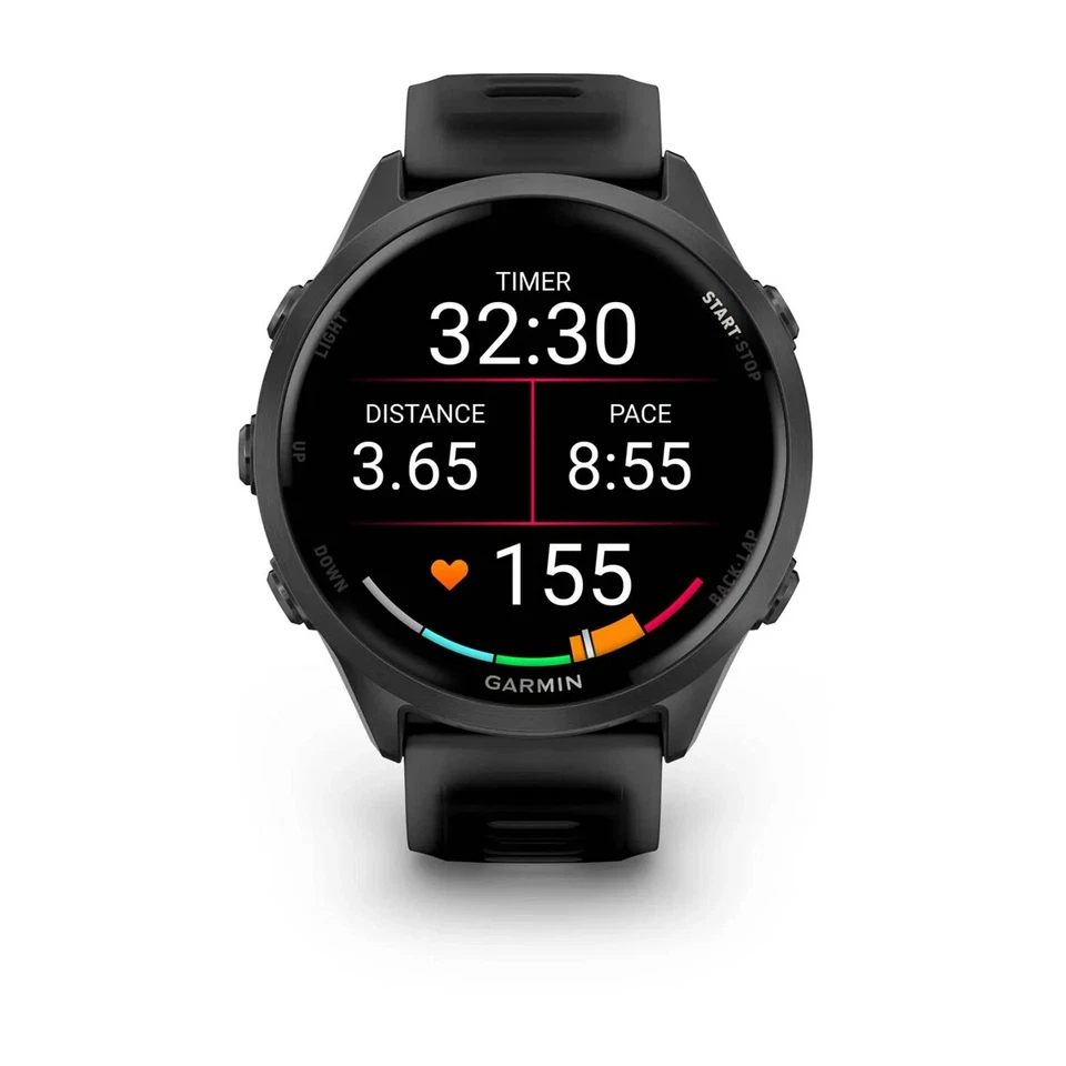 Умные часы Garmin Forerunner 570 47MM Slate Gray Aluminum with Translucent Black/Black Band
