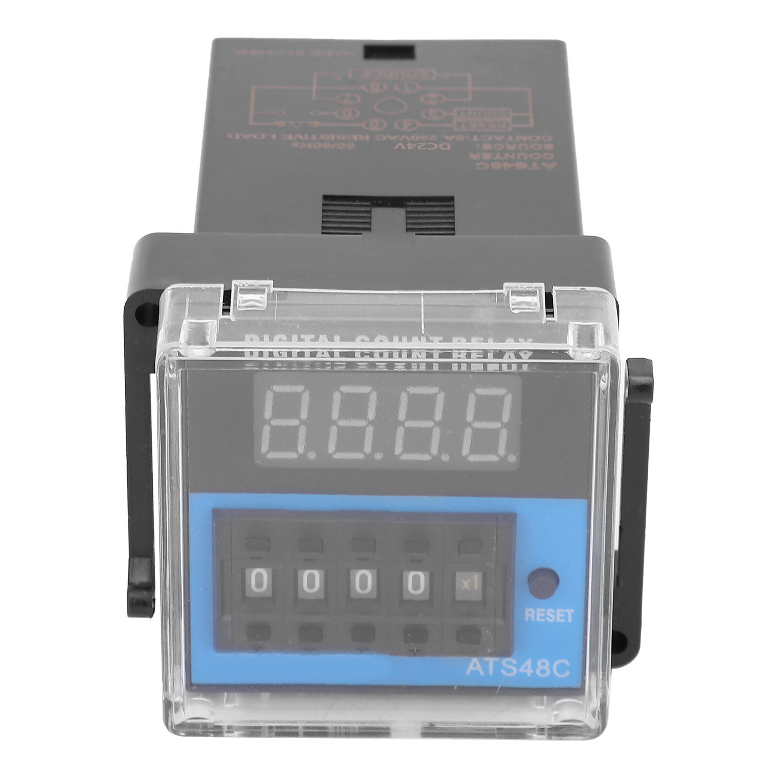 Реле времени ATS48C с цифровым светодиодным дисплеем, реле задержки цикла, высокая точность, DC24V