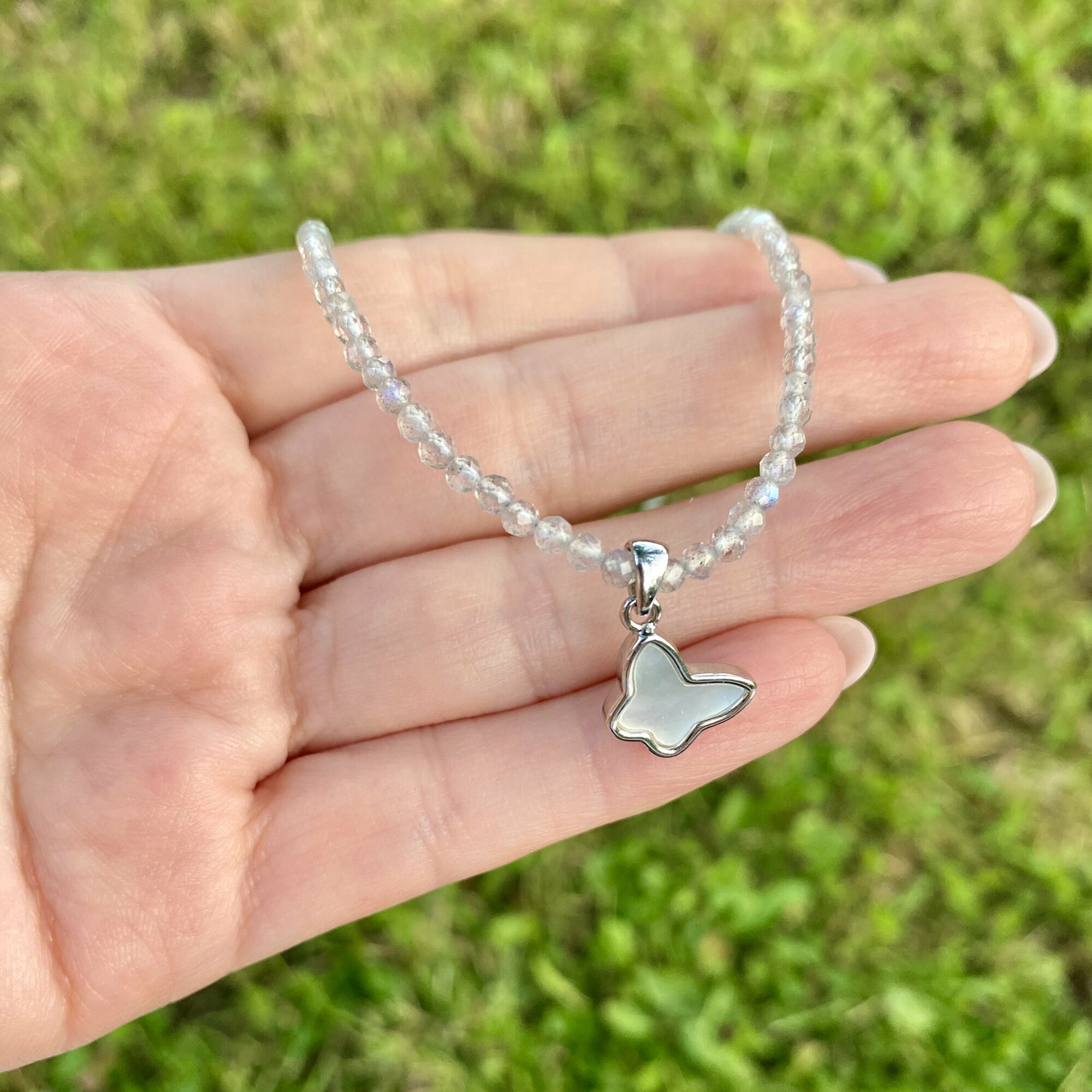 Чокер, перламутр