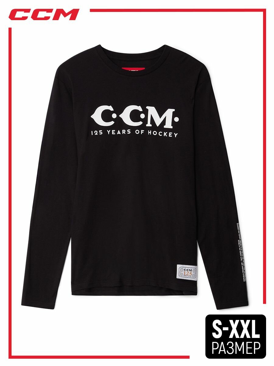 Футболка спортивная CCM 125 ANNIVERSARY LS TEE