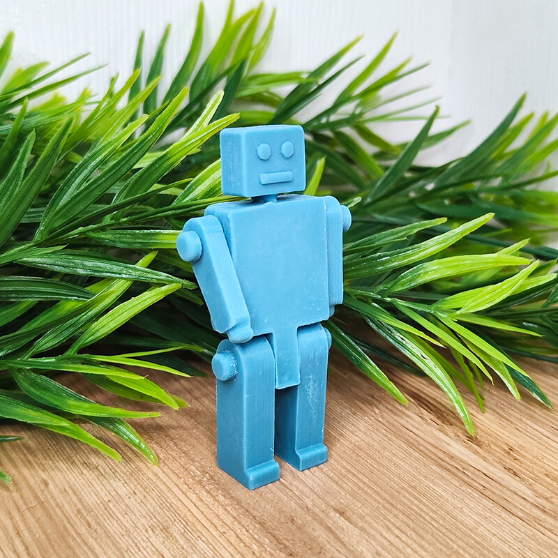 Силиконовая форма для конфет Brilliant Mold. Молд Робот конструктор