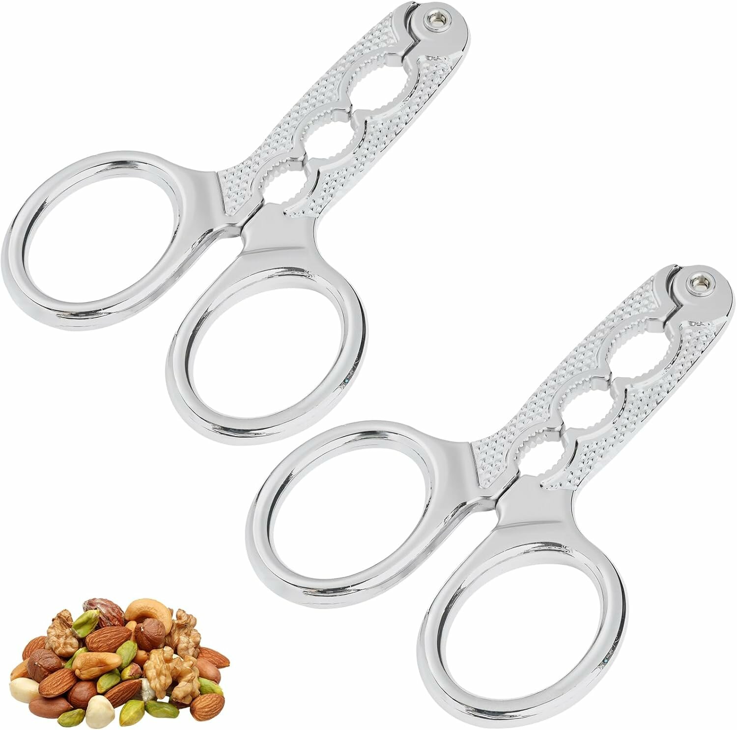 2ШТ Ореховые крекеры, Ножницы для морепродуктов из нержавеющей стали, Сверхпрочный крекер для омаров, крабов, орехов Пекан для всех орехов