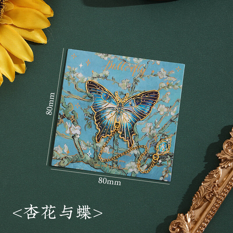 Серия Ван Гога, винтажная масляная живопись, металлическая закладка, высококачественная изысканная полая закладка, подарок для студентов, сувенир