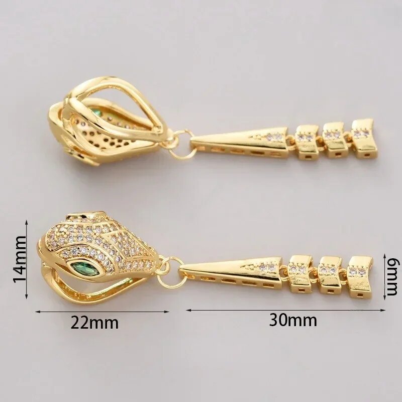 Разъем для ювелирных изделий «сделай сам», микро-встроенная циркониевая застежка в виде змеиной головы, 14-каратное золото, застежка из змеиного бисера, носимое ожерелье ручной работы, свитер-цепочка