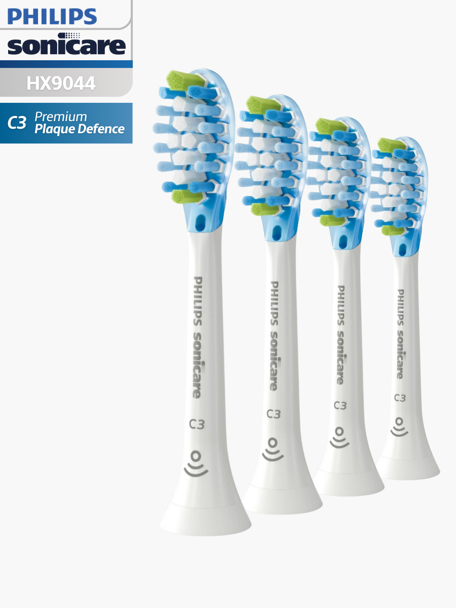 Насадки Philips C3 Premium Plaque Defence Белые, 4 шт