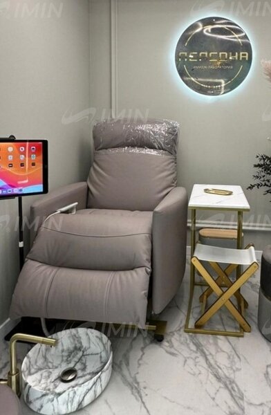 Кресло-реклайнер "Брайтон" 4 мотора (механизм подъема, опора под ноги, спинка, подголовник) IMIN - Имидж Инвентор