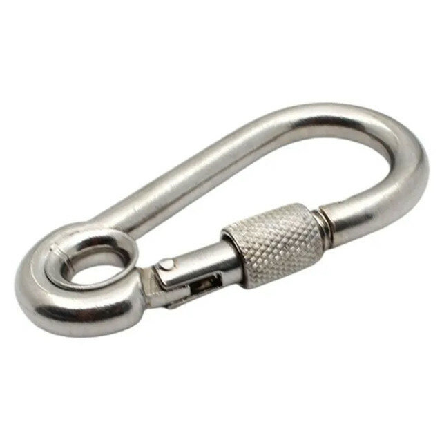 Карабин с фиксатором DIN5299D 8мм