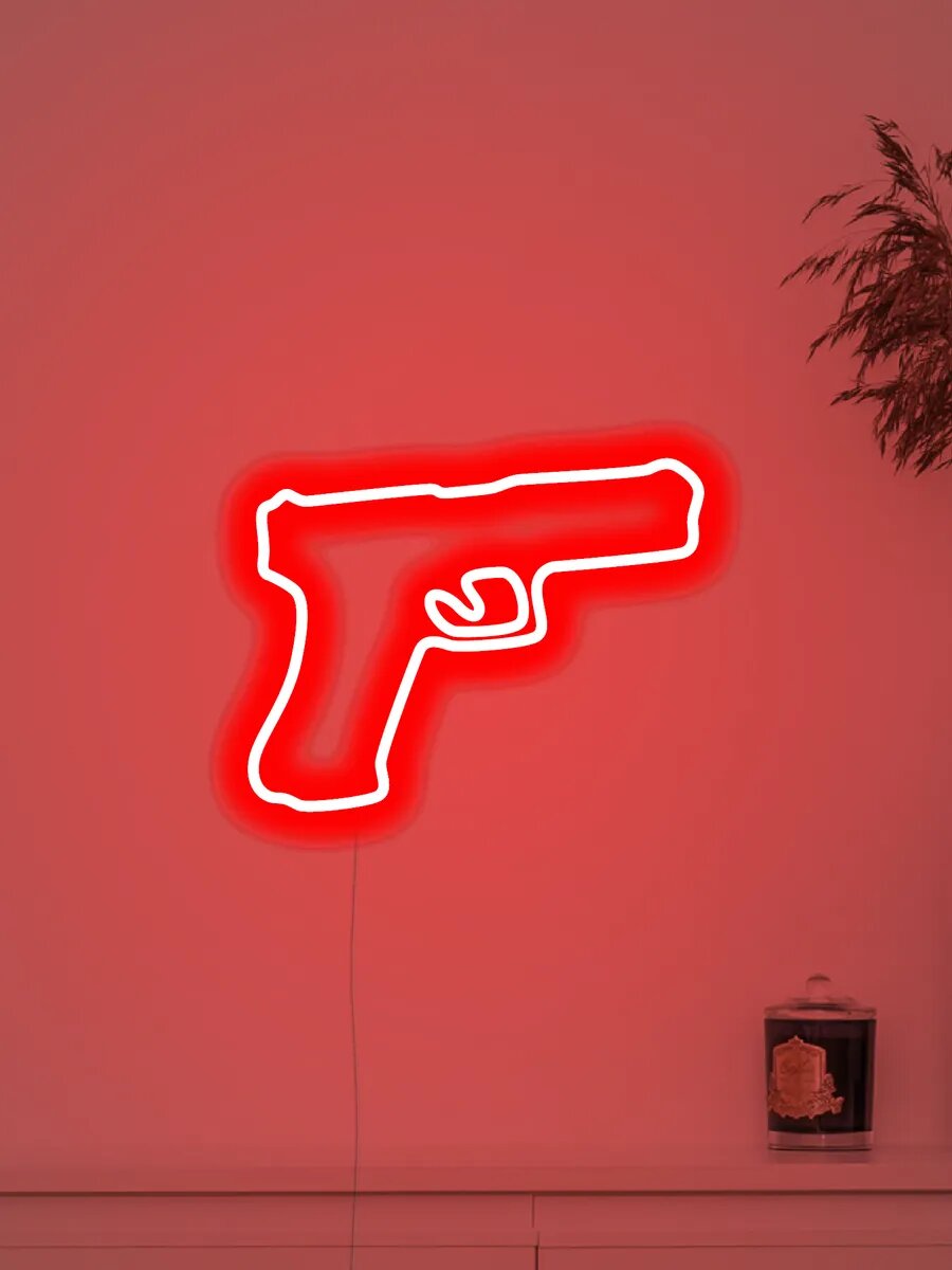 "Пистолет" неоновая лампа, светильник