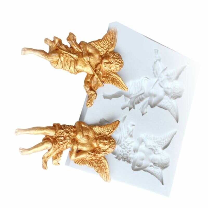 Форма для свечи музыкального инструмента в форме ангела из жидкого силикона-1