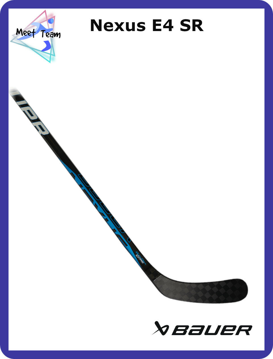 Клюшка хоккейная BAUER Nexus E4 Grip Stick S22 SR,87 / P92 / R