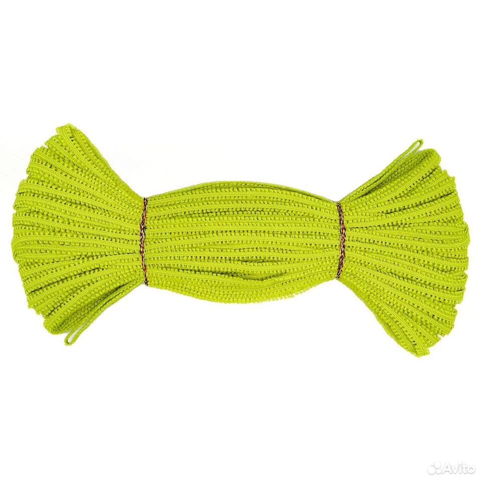 Шнур отделочный сороконожка 6мм 30м салатовый С873