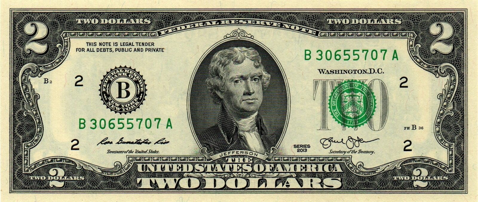 2 доллара 2013 год США 30655707