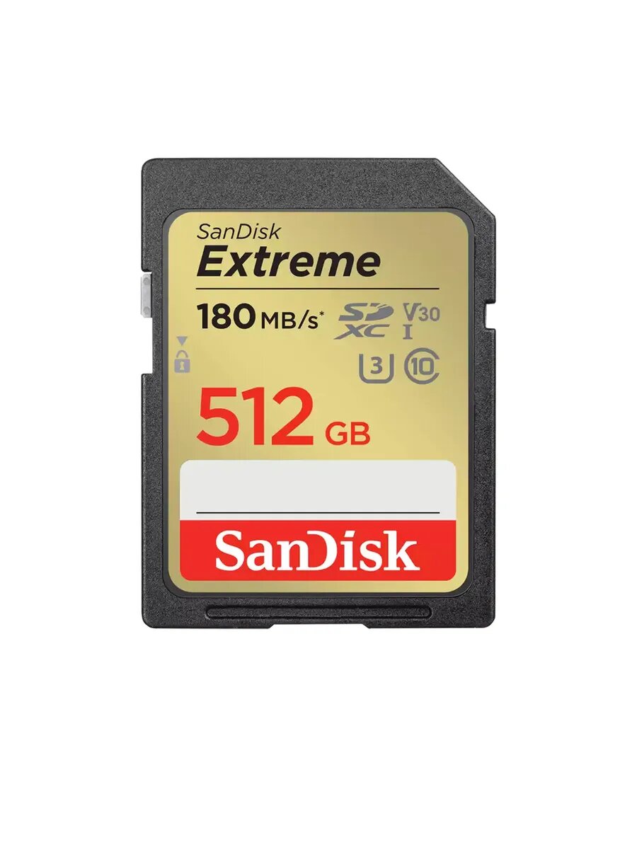 Карта памяти SanDisk Extreme SD UHS I Card for 4K Video, ударопрочная