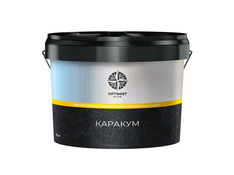 Декоративное Покрытие Optimist-Elite Каракум D745 15кг Белое, Эффект Перламутрового Песка / Оптимист Элит.*