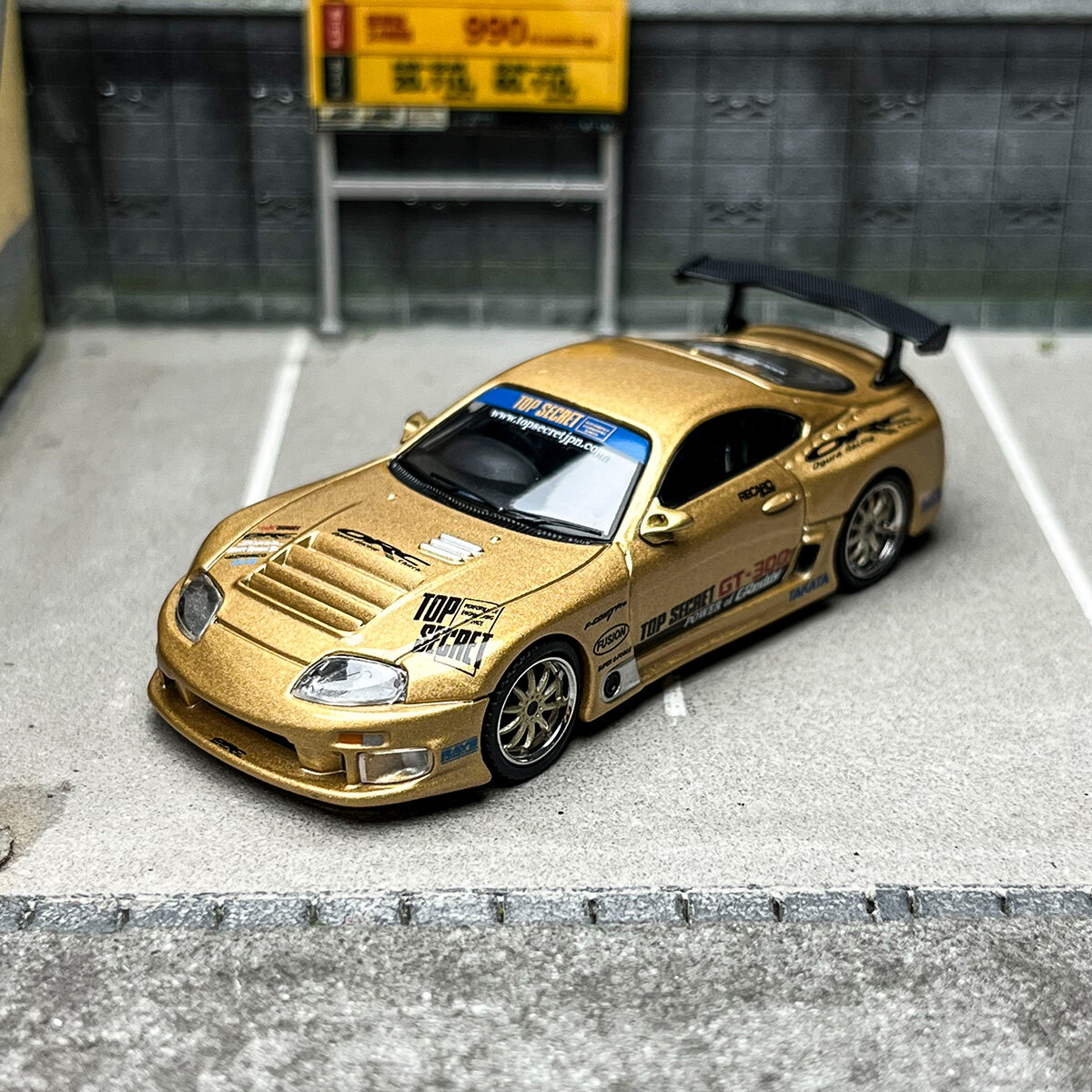 MINIGT #961 1:64 Toyota Supra A80 Top Secret Легковая модель автомобиля
