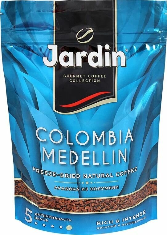 Кофе Jardin Colombia Meddelin, натуральный, сублимированный, бразильская арабика, 240 грамм