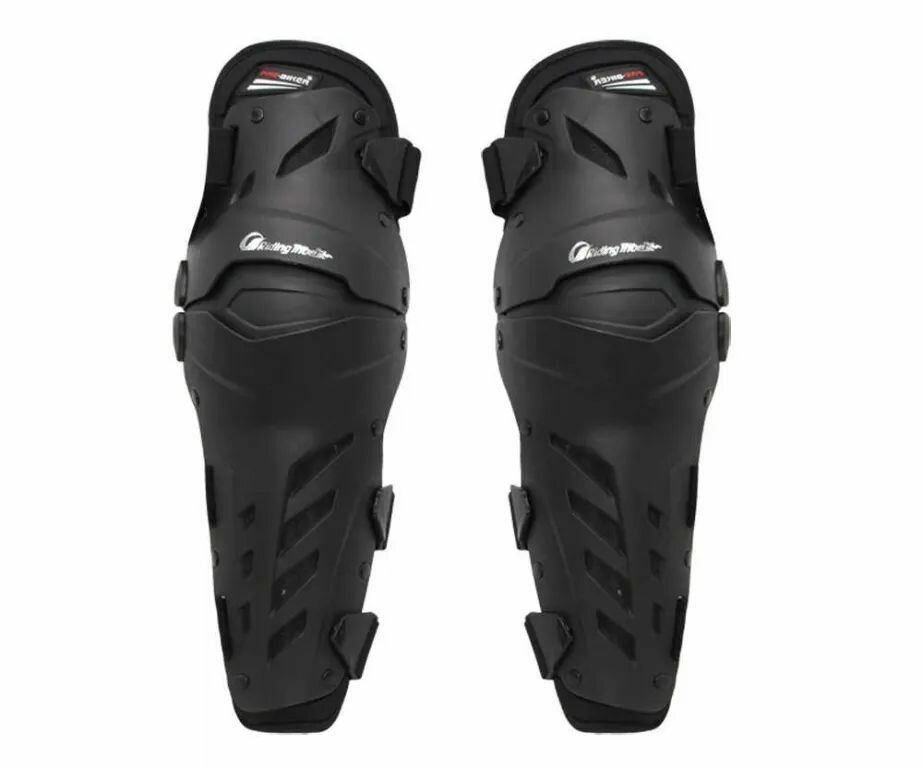 Наколенники PRO-BIKER шарнирные Черные one size, для мотоцикла. Шарнирные мотонаколенники.