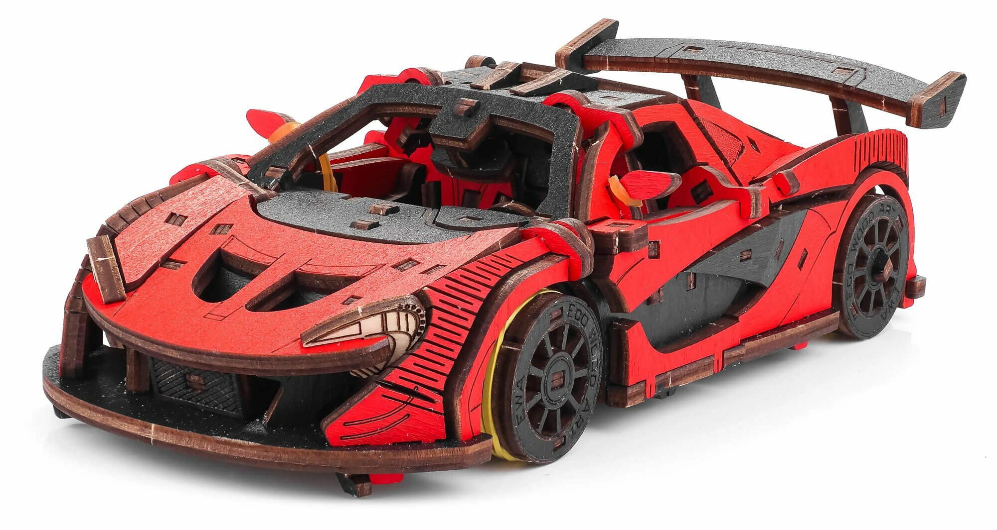 Сборная модель из дерева EWA Гоночный автомобиль (красный)