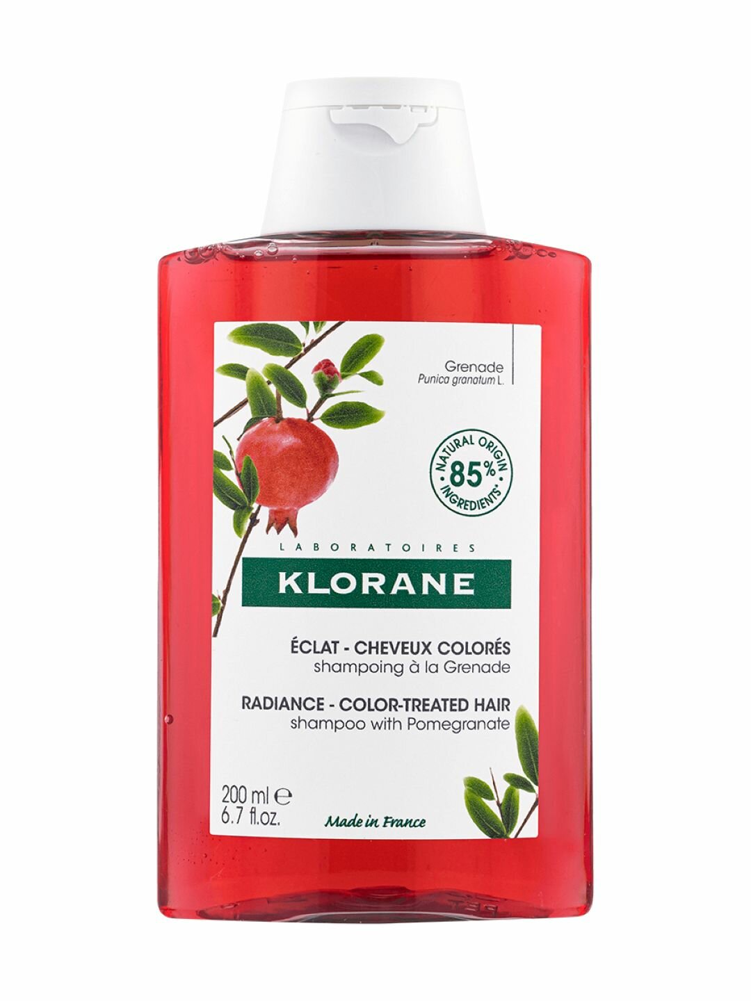КЛОРАН Шампунь блеск цвета с Гранатом, 200 мл | KLORANE Shampoo with Pomegranate