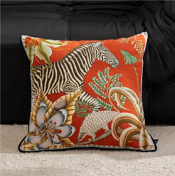 Бархатные наволочки Formaso Chinoiserie 45x45 см, as picture, 55x55cm(22 Inch)