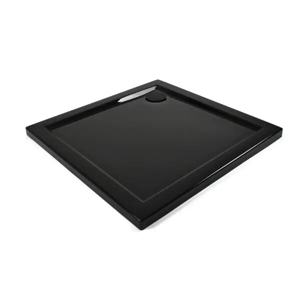 Душевой поддон Metakam Apart Black квадратный акриловый 90x90 см сифон в комплекте
