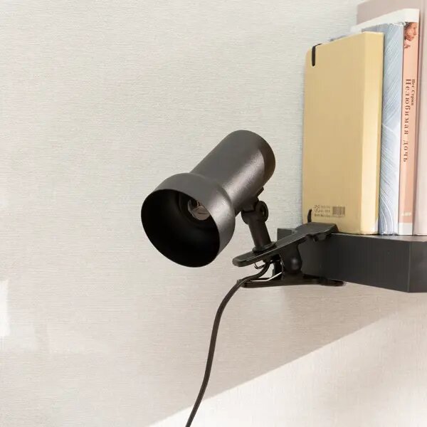 Рабочая лампа на прищепке Светкомплект цвет черный