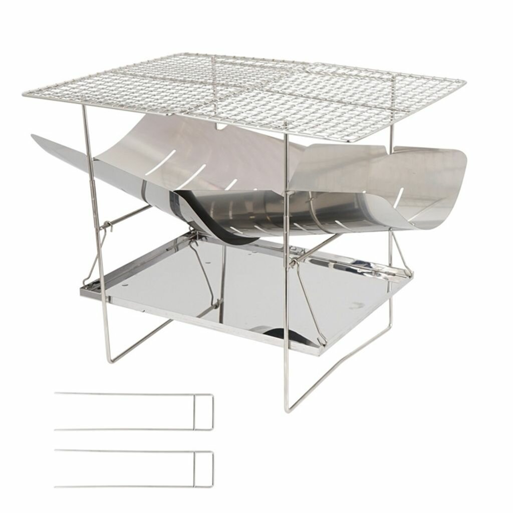 Инструменты для приготовления барбекю, Уличная гриль-площадка - опорная печь с 2 сетками для гриля, 1 набор