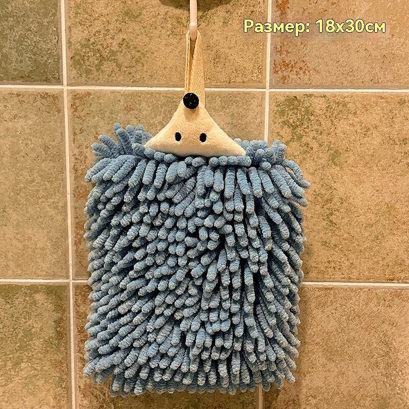 <Подвесное милое мультяшное полотенце для рук> Синель, супервпитывающий, полотенце