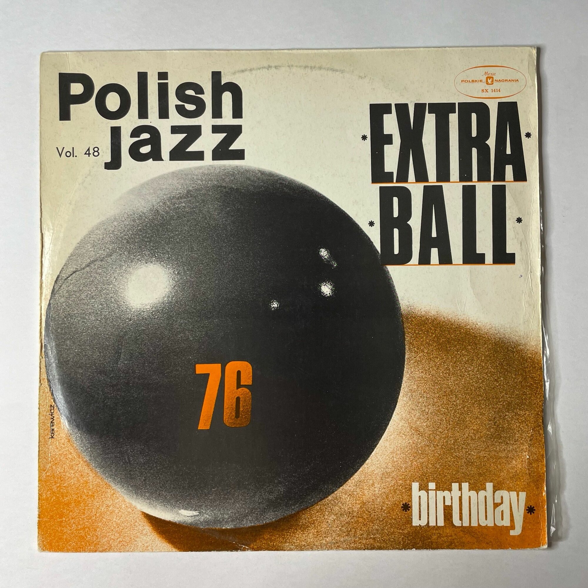 Винтажная виниловая пластинка LP Extra Ball Birthday (Польша 1976) Польский Джаз