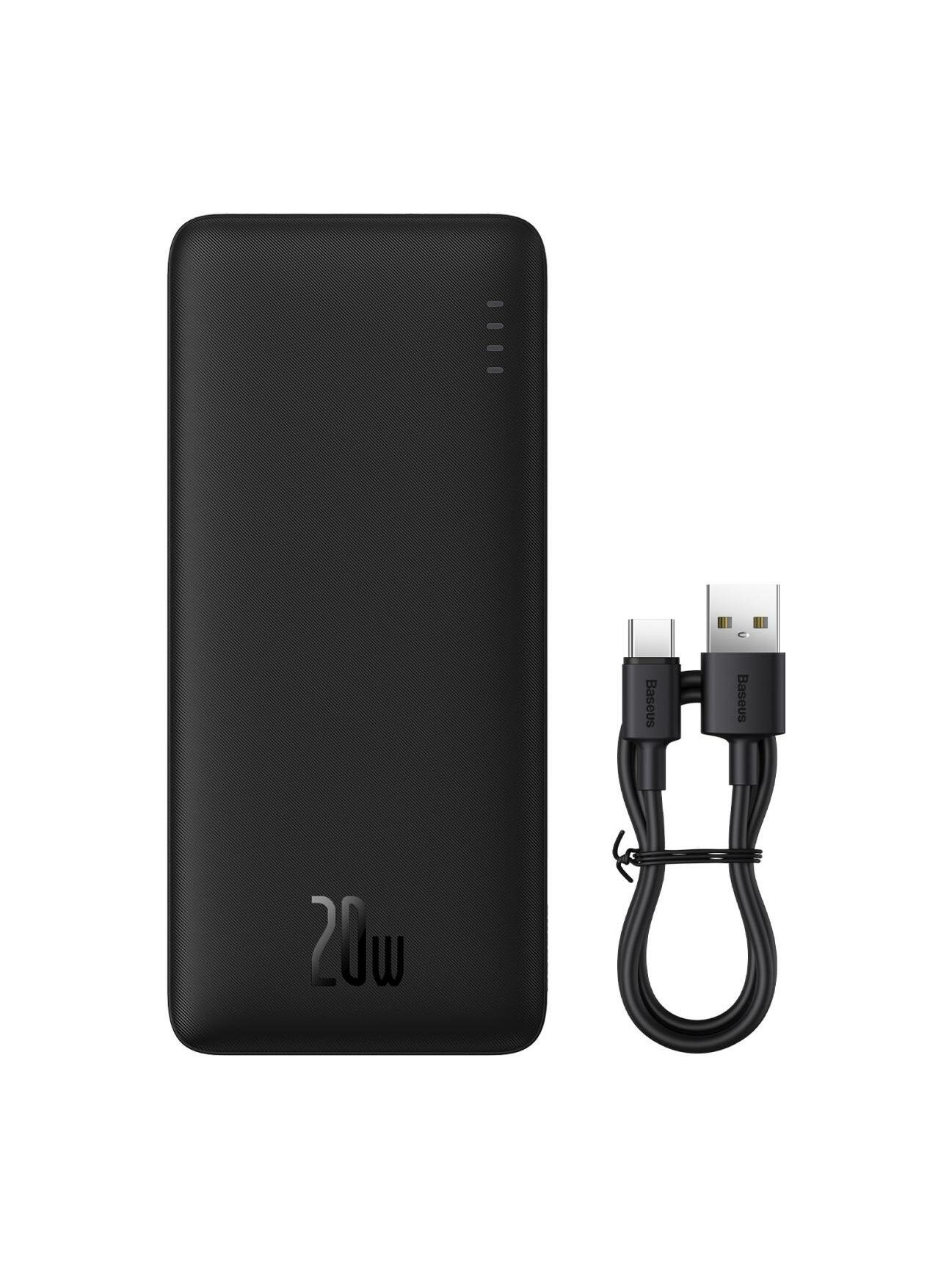 Внешний аккумулятор Baseus Airpow Fast Charge 20000 мАч Cluster Black