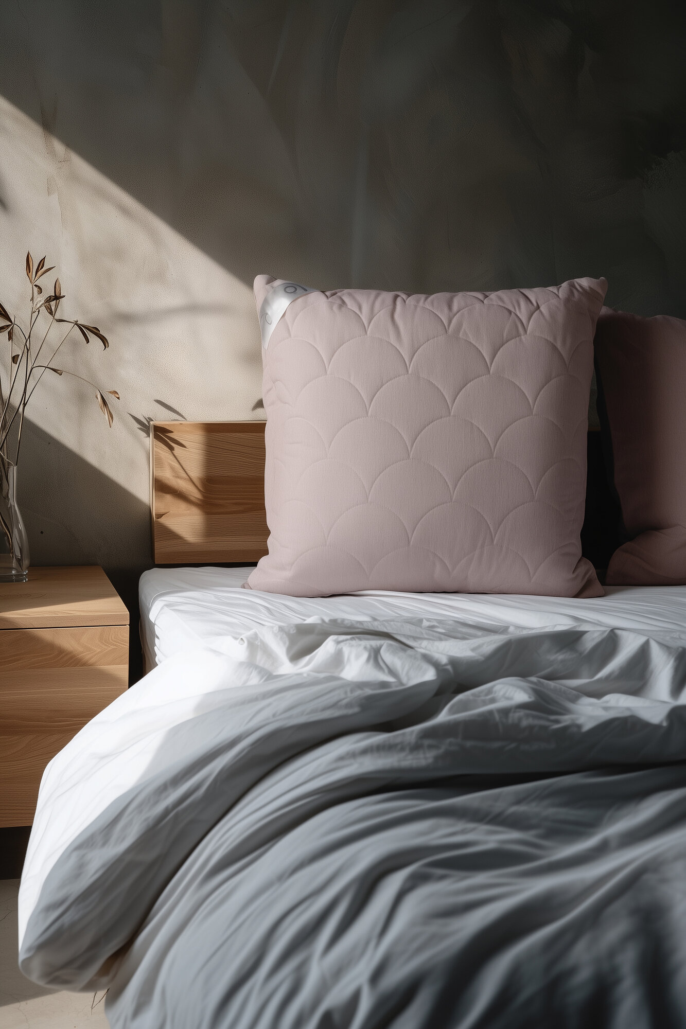 Подушка для сна Loyto "Linen Collection" , размер 68х68см, бежевый
