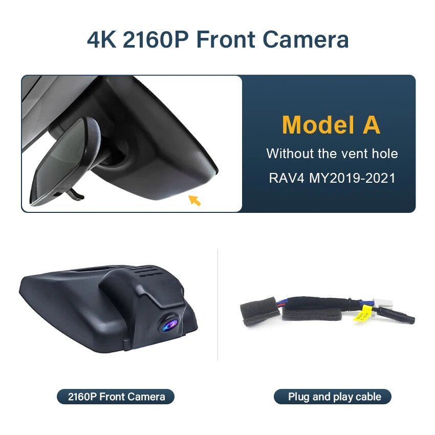4K 2160P Front Cam Model A для Toyota RAV4 2019-2021