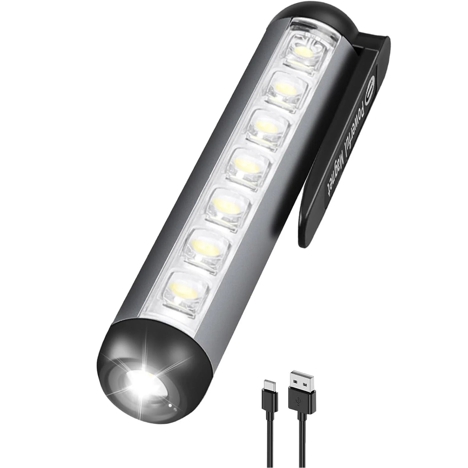 Портативный фонарик-ручка XPE+COB 1 pack