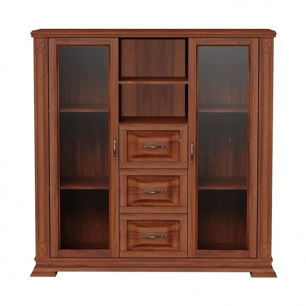 Комод Верди рианна 202 из массива сосны 120х45х120 см Дуб 2, 3 ящика