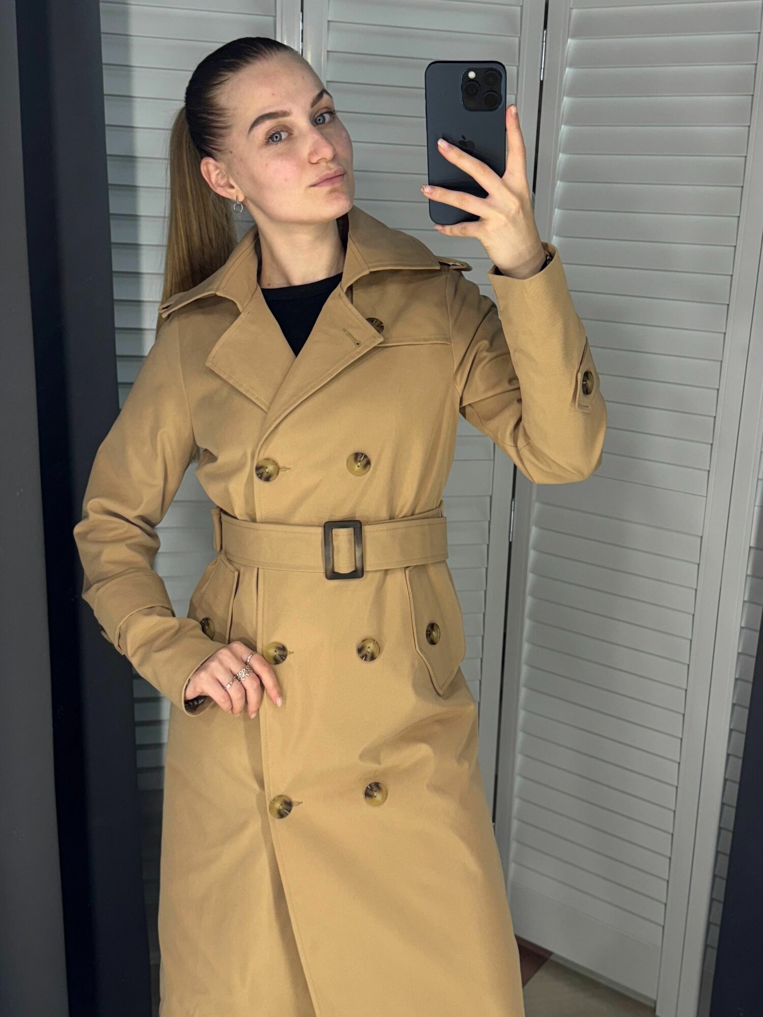 Тренчкот Осень-зима 2025