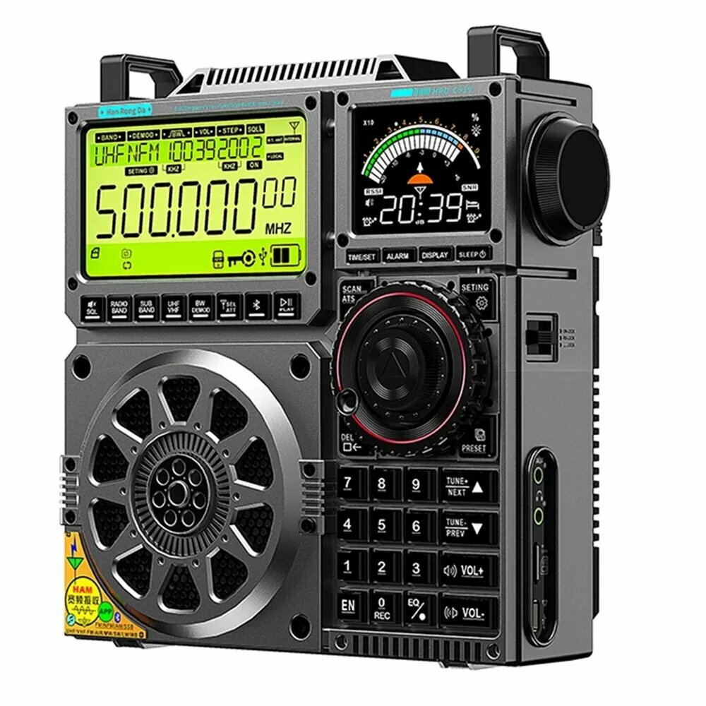 Радиоприемник -C919 VHF UHF Авиационного Диапазона, Железно-Серый