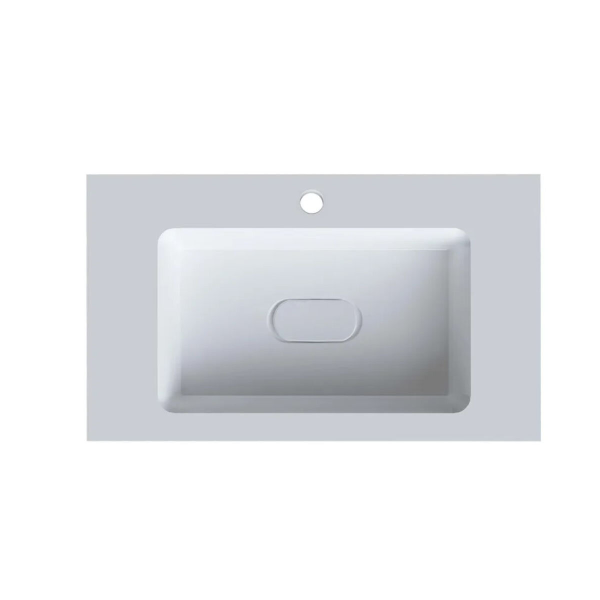 Раковина для ванной полувстраиваемая Uperwood (Упервуд) Modul, 80 см, прямоугольная, белый глянцевый 2911020340