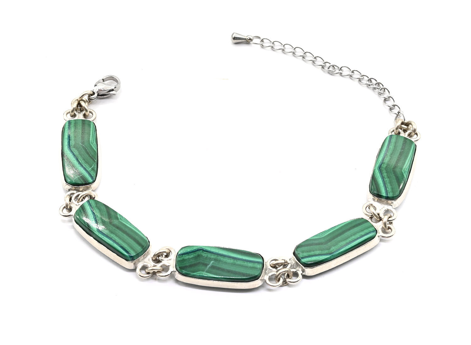 Браслет, малахит